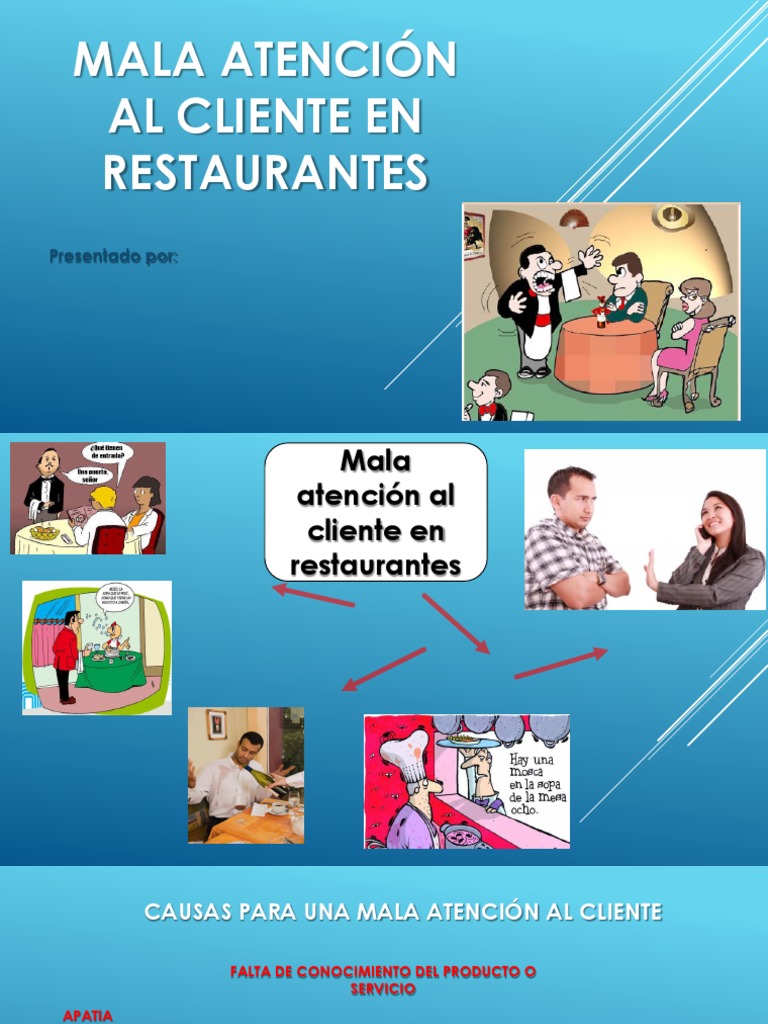 Mala Atención Al Cliente en Restaurantes: Presentado Por | PDF