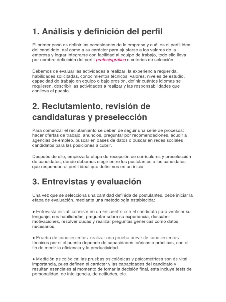 Análisis y Definición Del Perfil: Profesiográfico | Descargar gratis ...