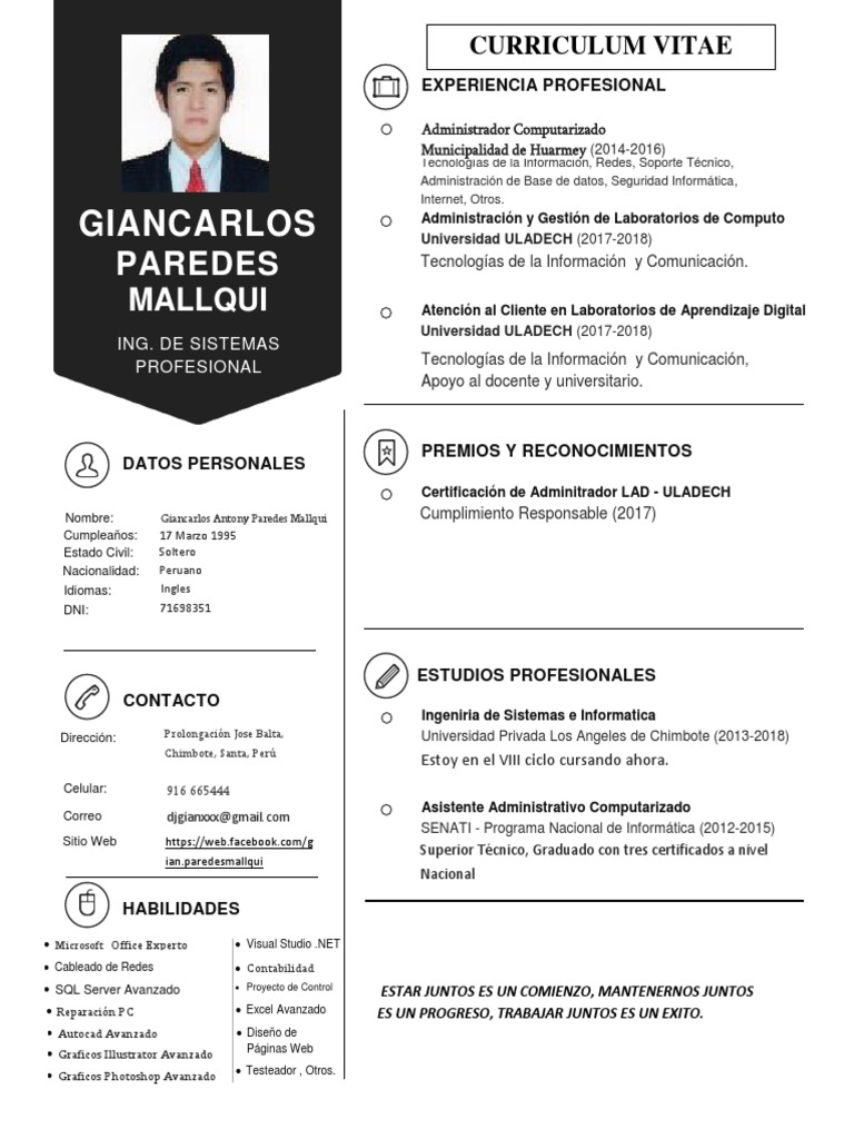 Curriculum- Vitae | Tecnología de información y comunicaciones ...