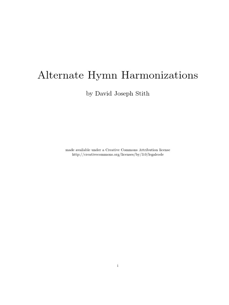 Hymn Harmonization | PDF | Worship | Christian Literature