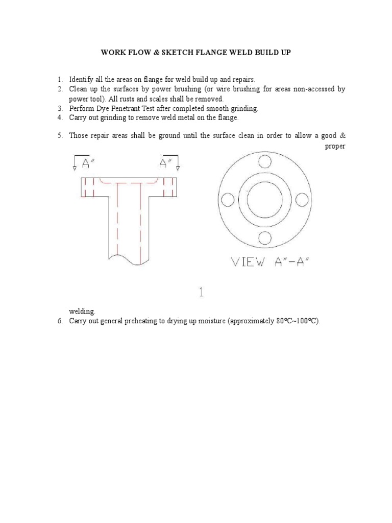 Flange Weld Build-Up Procedure | PDF
