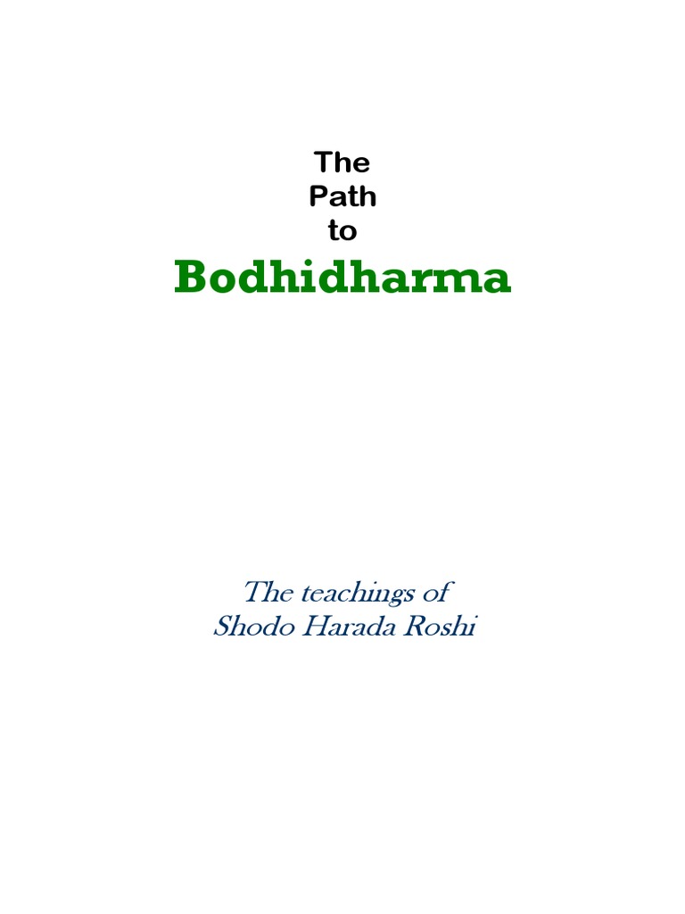 The Path To Bodhidharma PDF | PDF | Zen | Dharma
