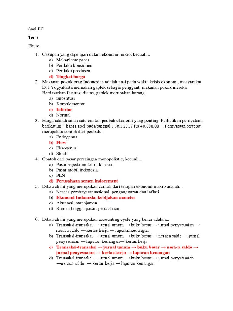 Soal EC (Indri) | PDF