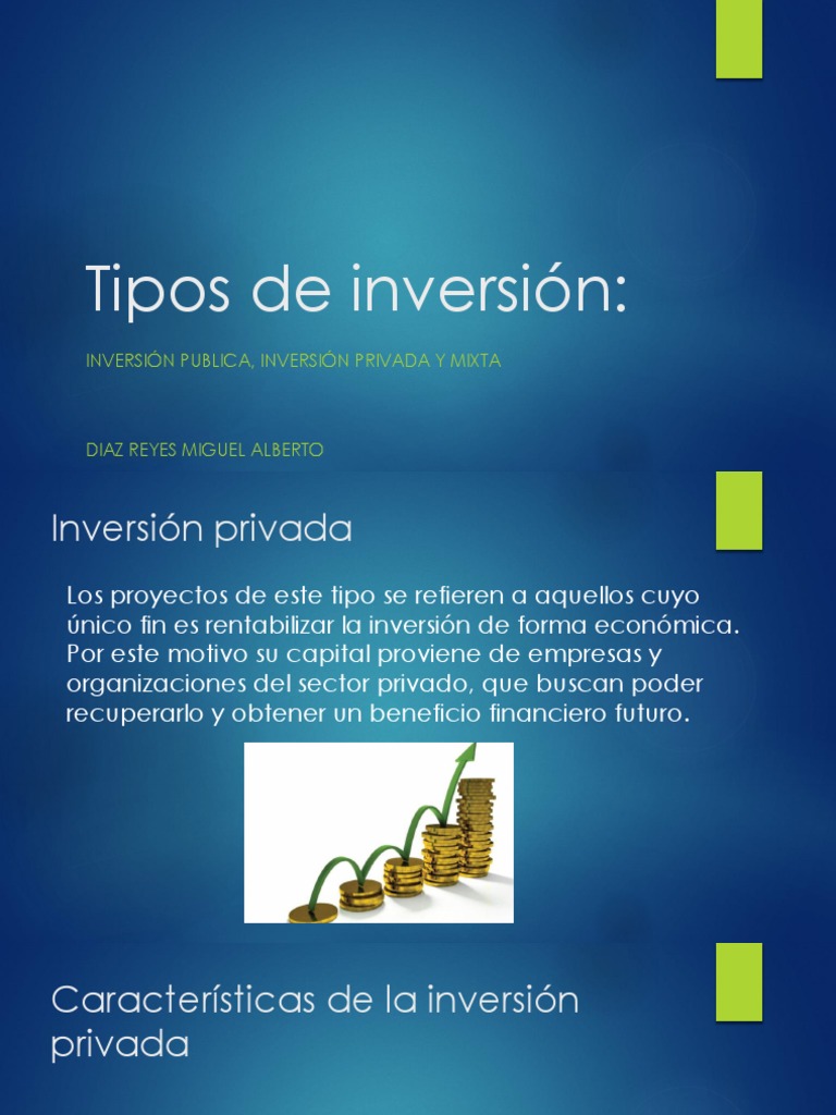 Tipos de Inversión | PDF