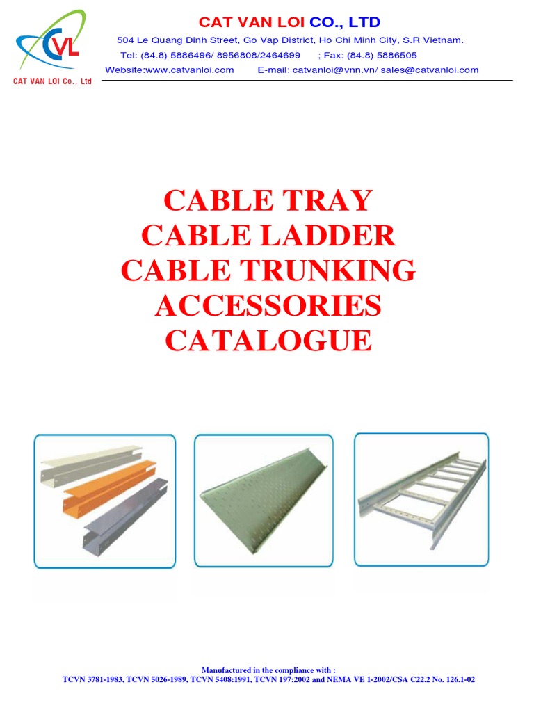 Cable Tray Cable Ladder Cable Trunking Accessories Catalogue | PDF ...