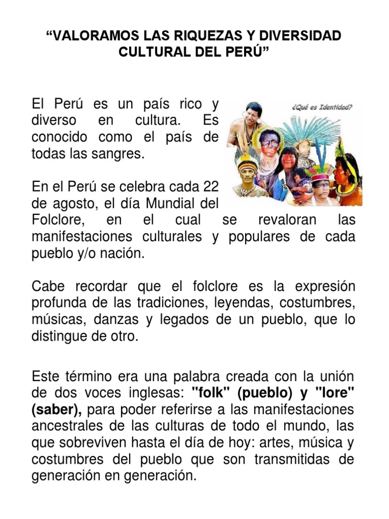 Sopa de Letras - Valoramos Nuestra Cultura | PDF | Folklore | Tradiciones