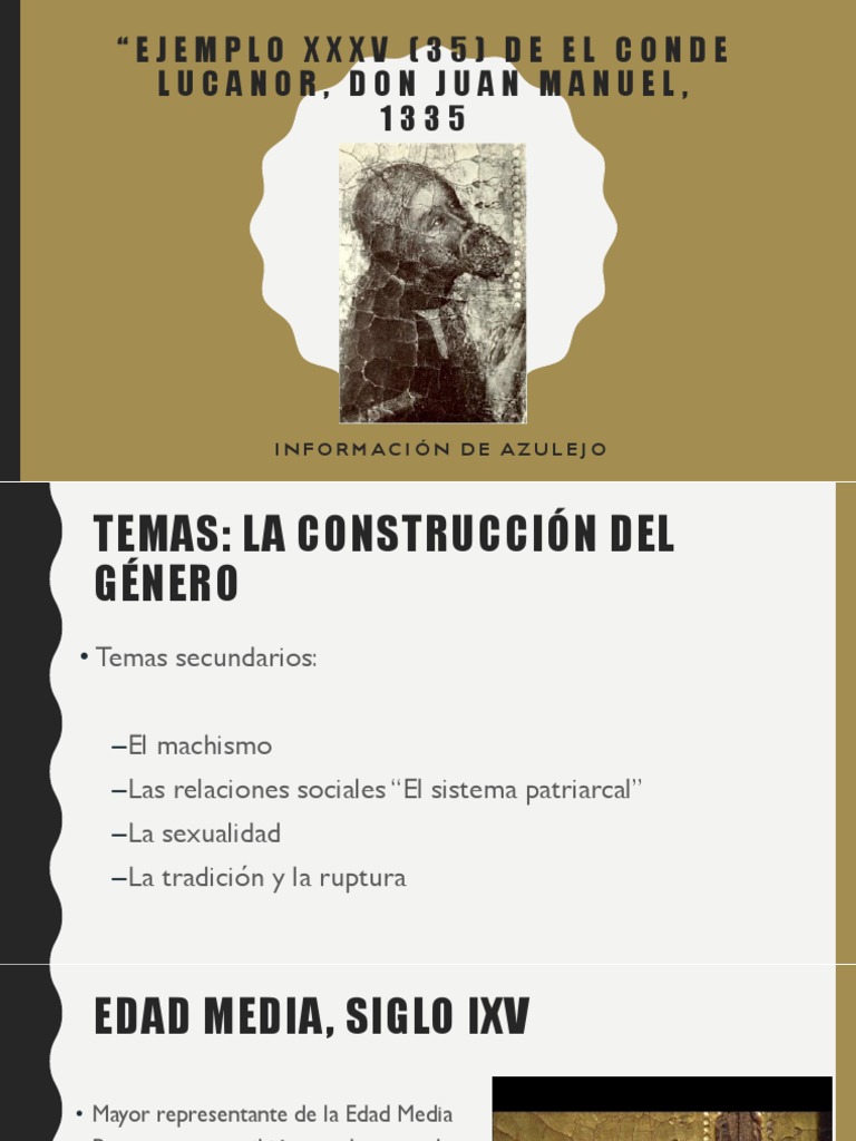 EL Conde Lucanor.pptx | Ficción y literatura