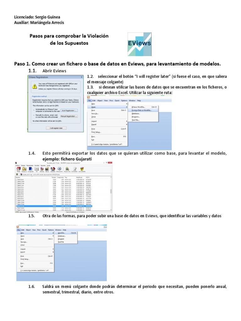 Pasos para Comprobar La Violación de Supuestos | PDF | Multicolinealidad | Análisis de regresión