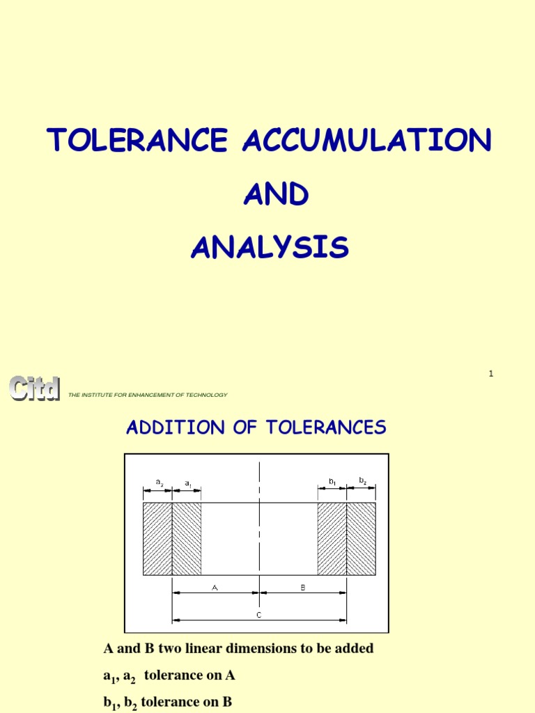 Tolerance Accumulation and Analysis Guide | PDF | Engineering Tolerance ...