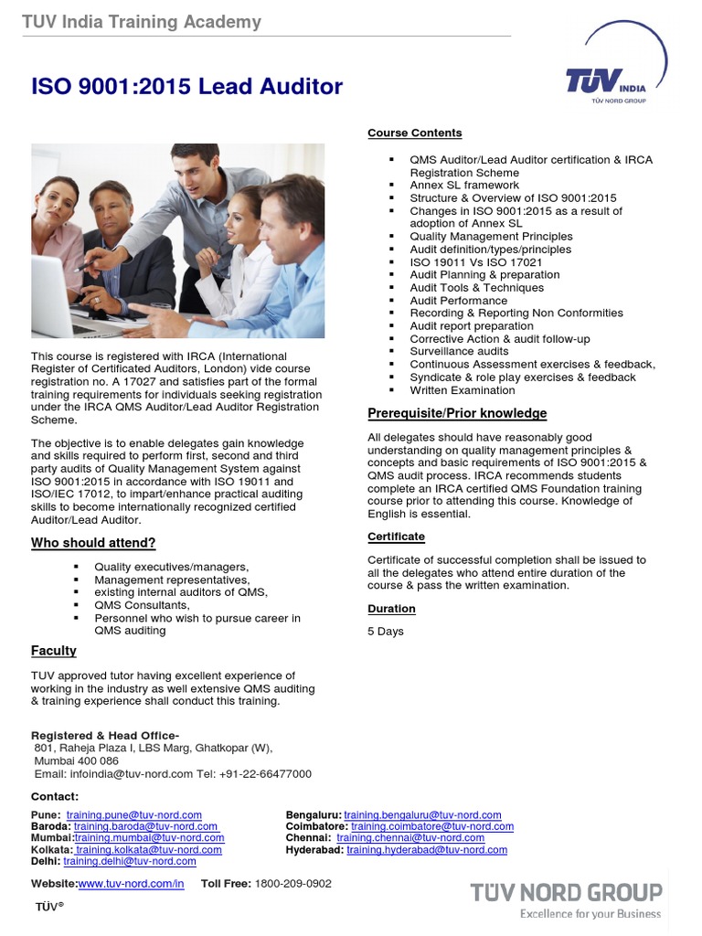 ISO 9001 Lead Auditor PDF | PDF | Audit | Quality Management