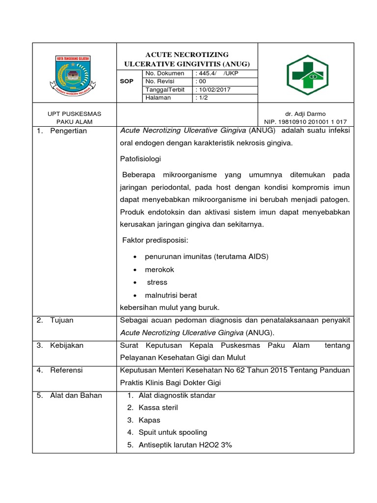 Sop Anug PKM Paku Alam | PDF