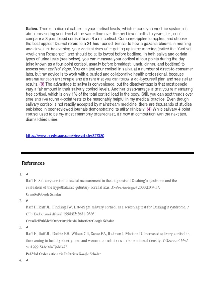 Cortisol | PDF | Cortisol | Medical Specialties