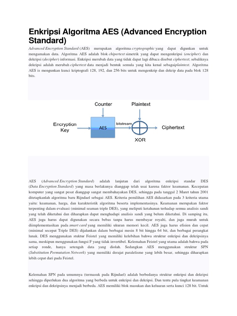 Enkripsi Algoritma AES | PDF