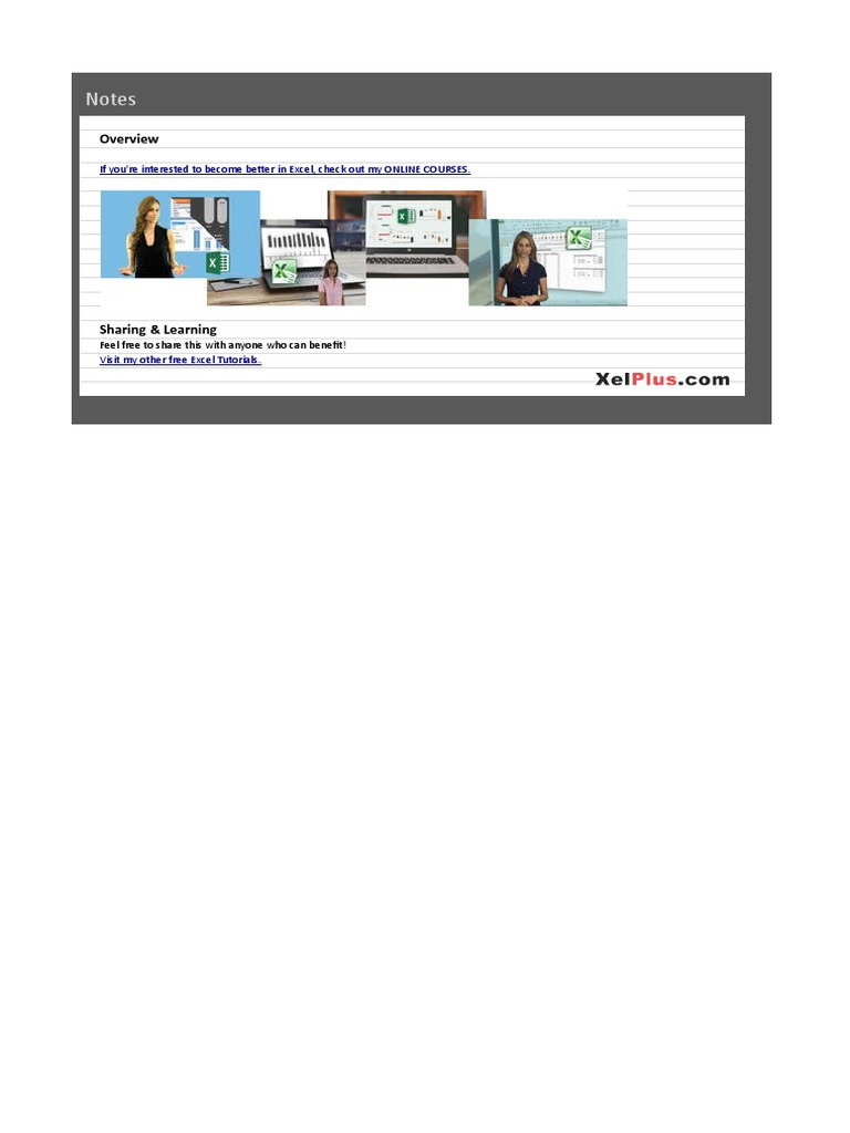 Index Match Basics Excel Free WorkBook Xelplus | PDF