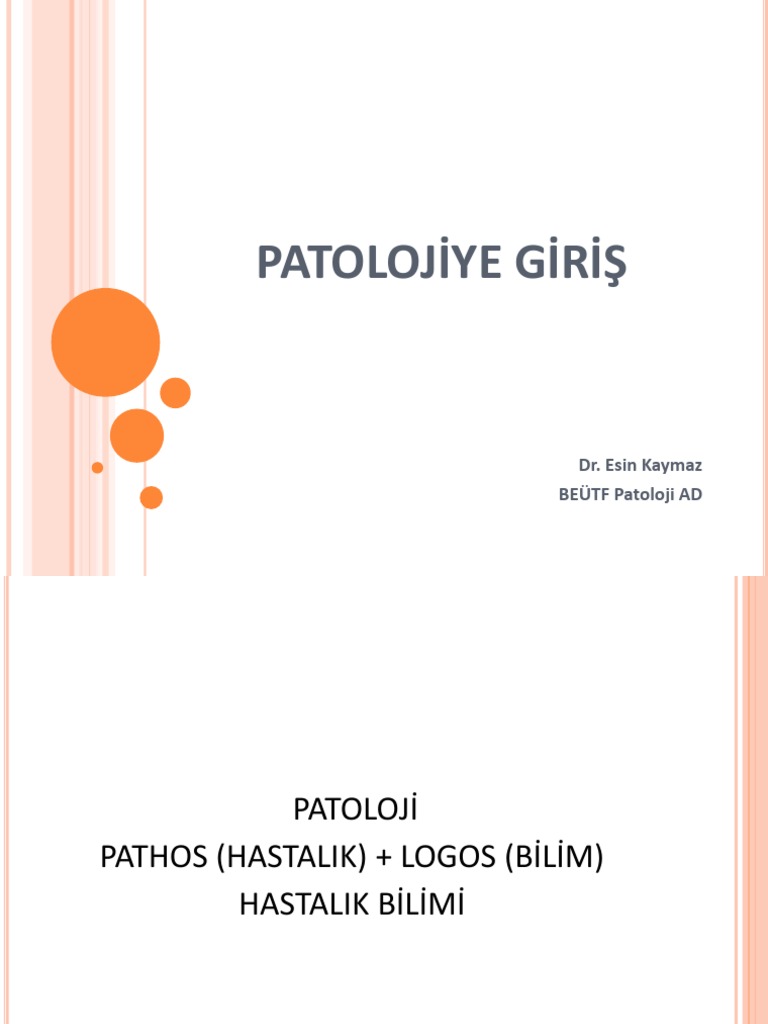 Patolojiye Giris Not | PDF