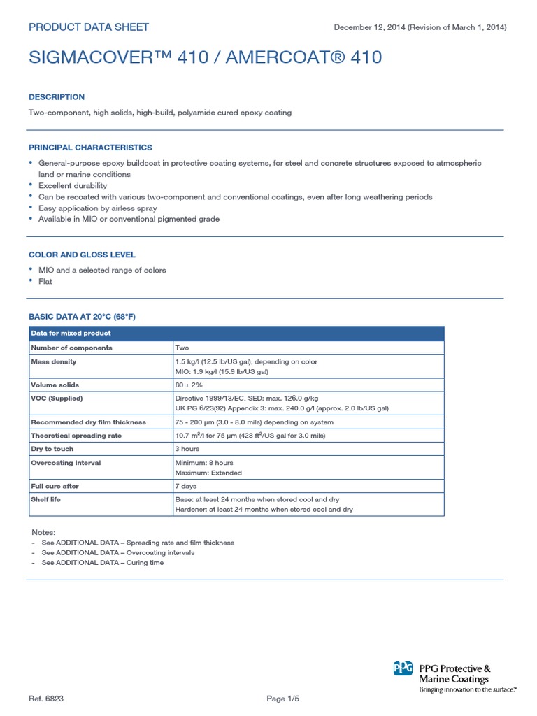 Sigmacover 410 | Paint | Epoxy