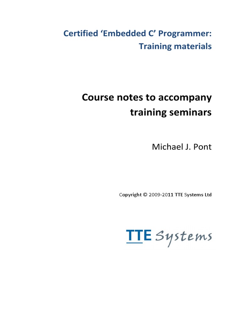 Certified Embedded C Notes V01a | PDF | Embedded System | C ...