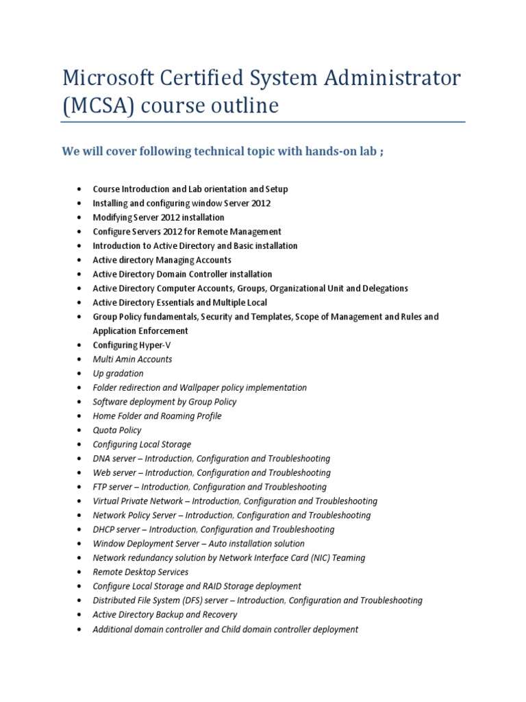 Microsoft Certified System Administrator | PDF | Computers