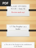 Edexcel IGCSE Islamic Studies (4IS1) Notes | PDF | Prophets And ...