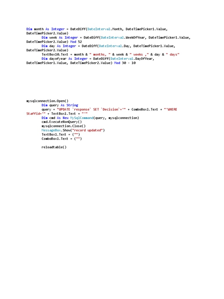 Dateinterval Dateinterval Dateinterval: " Months, " " Weeks ," " Days ...