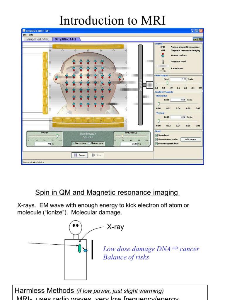 MRI Lecture Notes | PDF | Nuclear Magnetic Resonance | Atoms