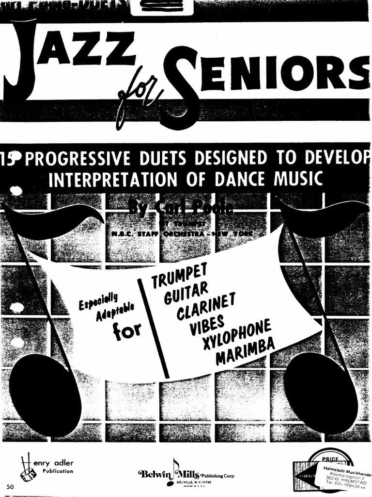 Carl Poole - Jazz For Seniors 15 Progressive Duets | PDF