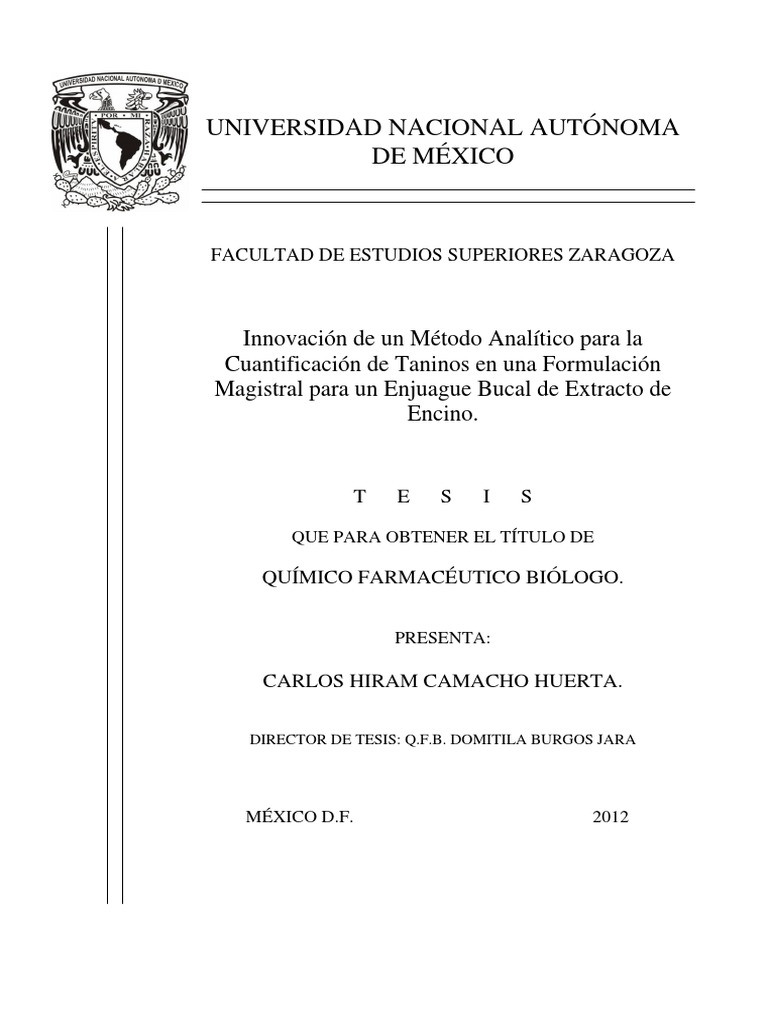 Tesis QFB | PDF | Pharmaceutical Industry | Innovation