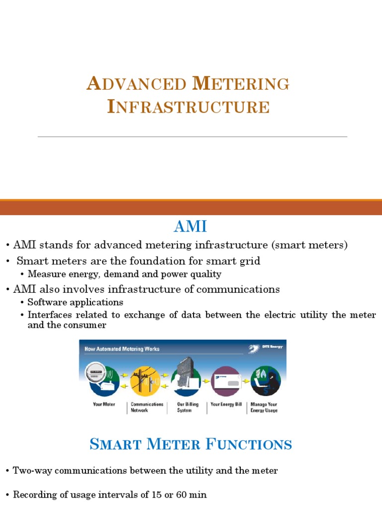 Advanced Metering Infrastructure | PDF | Electrical Engineering ...