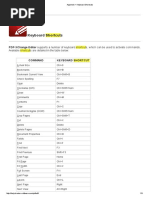 Inventor Shortcuts | PDF | Keyboard Shortcut | Computer Science