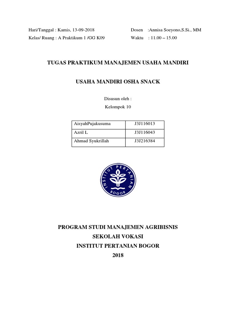 MUM Osha Snack | PDF | Career & Growth