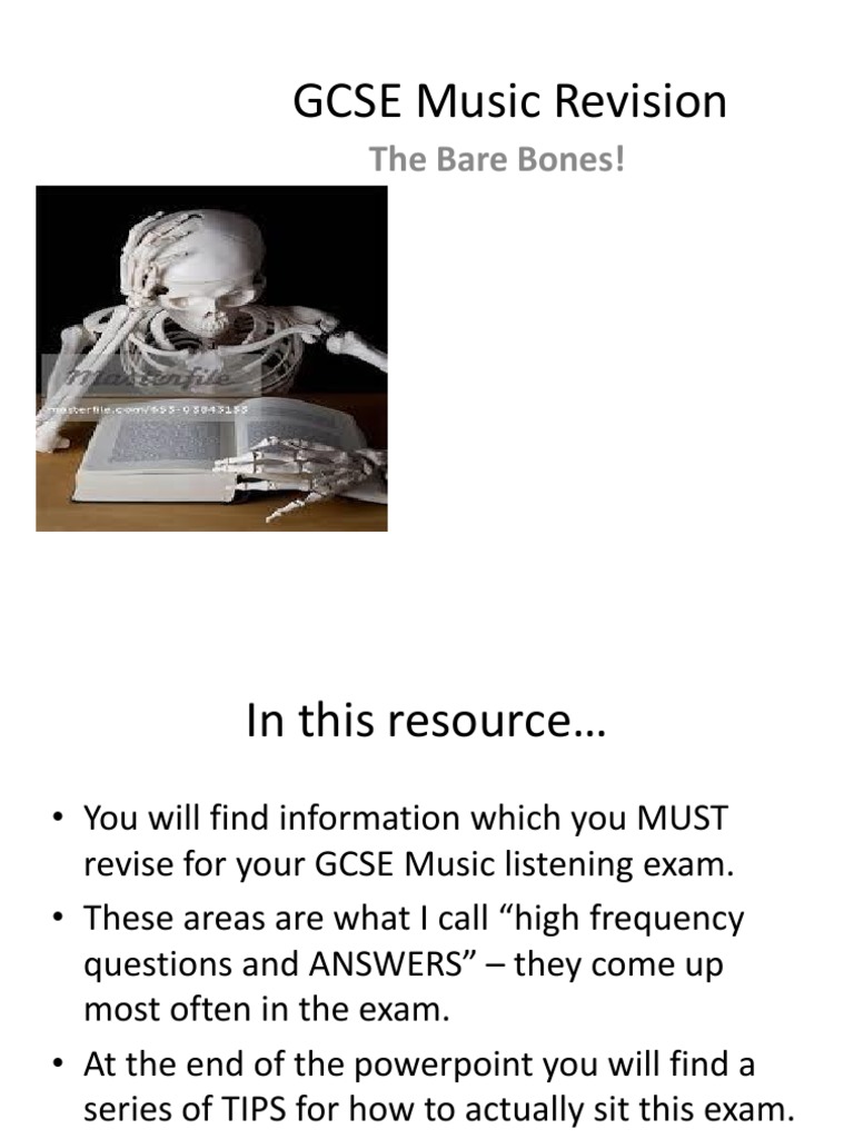 GCSE Music Revision | PDF | Song Structure | Musical Instruments