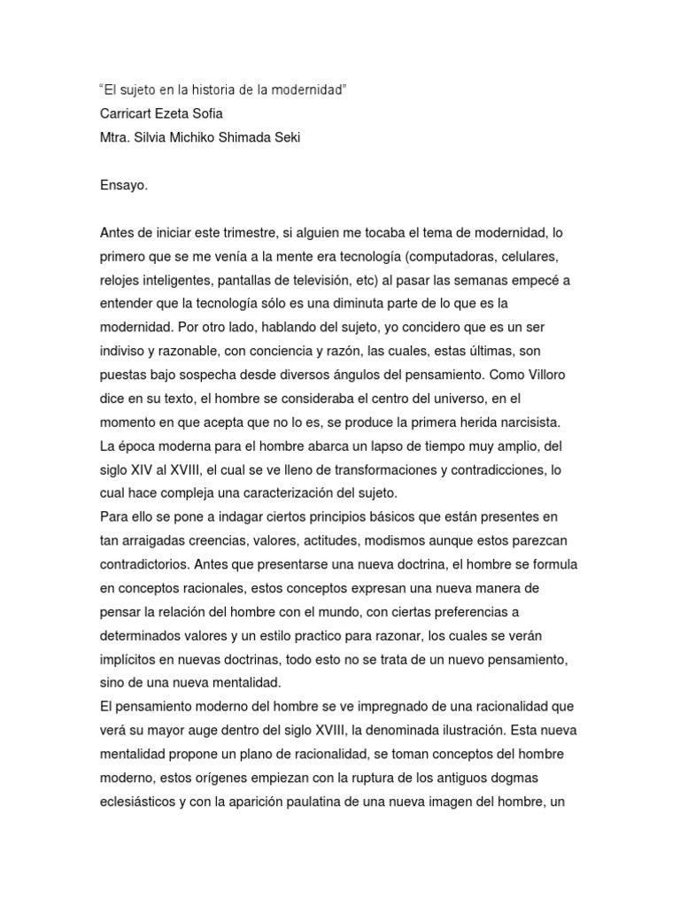 El Sujeto Moderno | PDF | Familia | Matrimonio