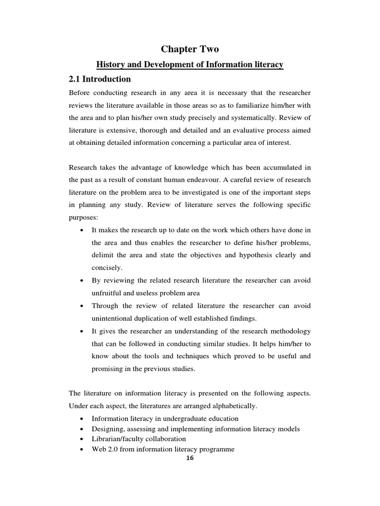 08 History and Development of Information Literacy | PDF | Information ...