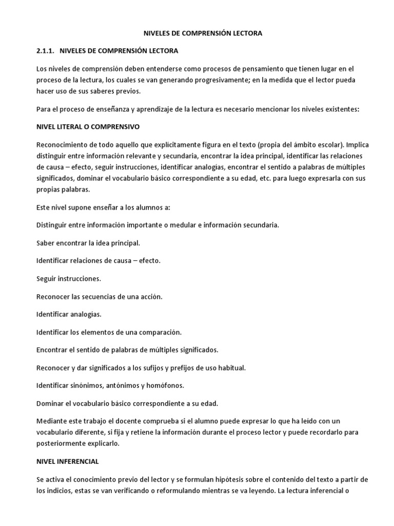 Cartilla Informativa Plan Lector | PDF | Reading Comprehension ...