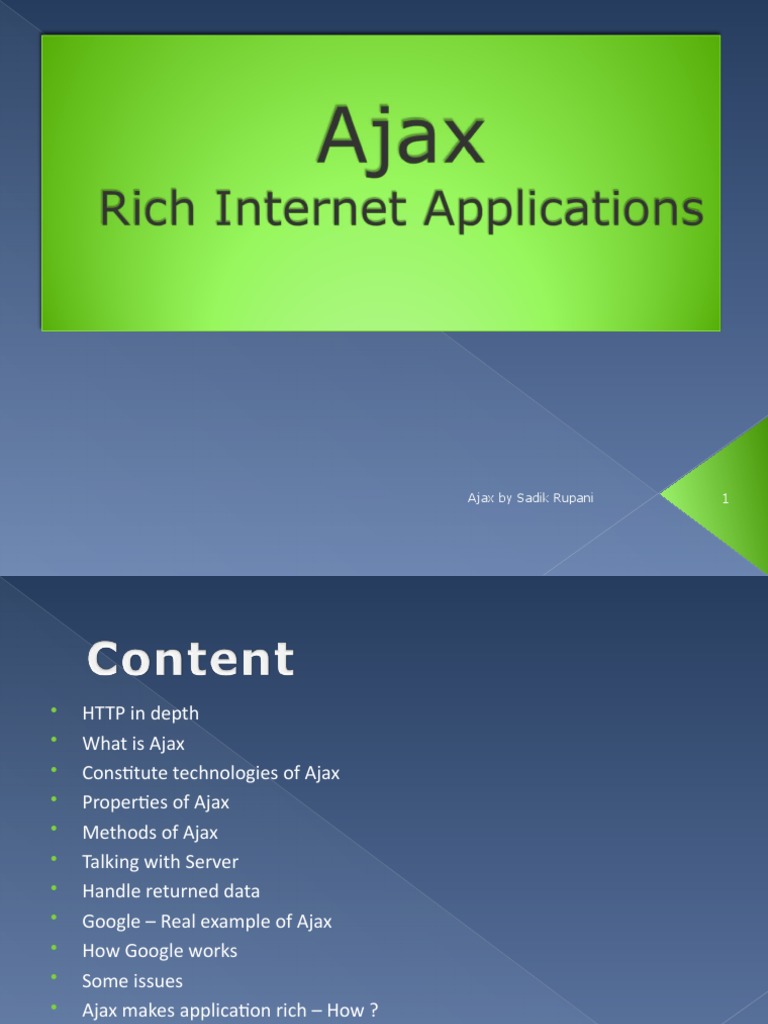 Understanding Ajax Protocol Basics | PDF | Ajax (Programming ...