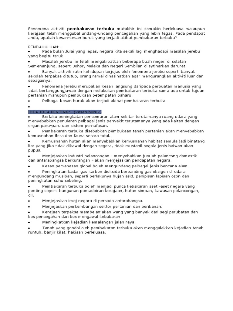 Pembakaran Terbuka | PDF