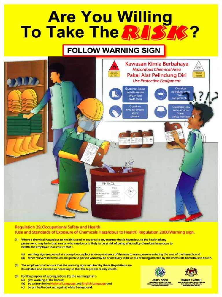 Safety Poster - Chemicals PDF | PDF