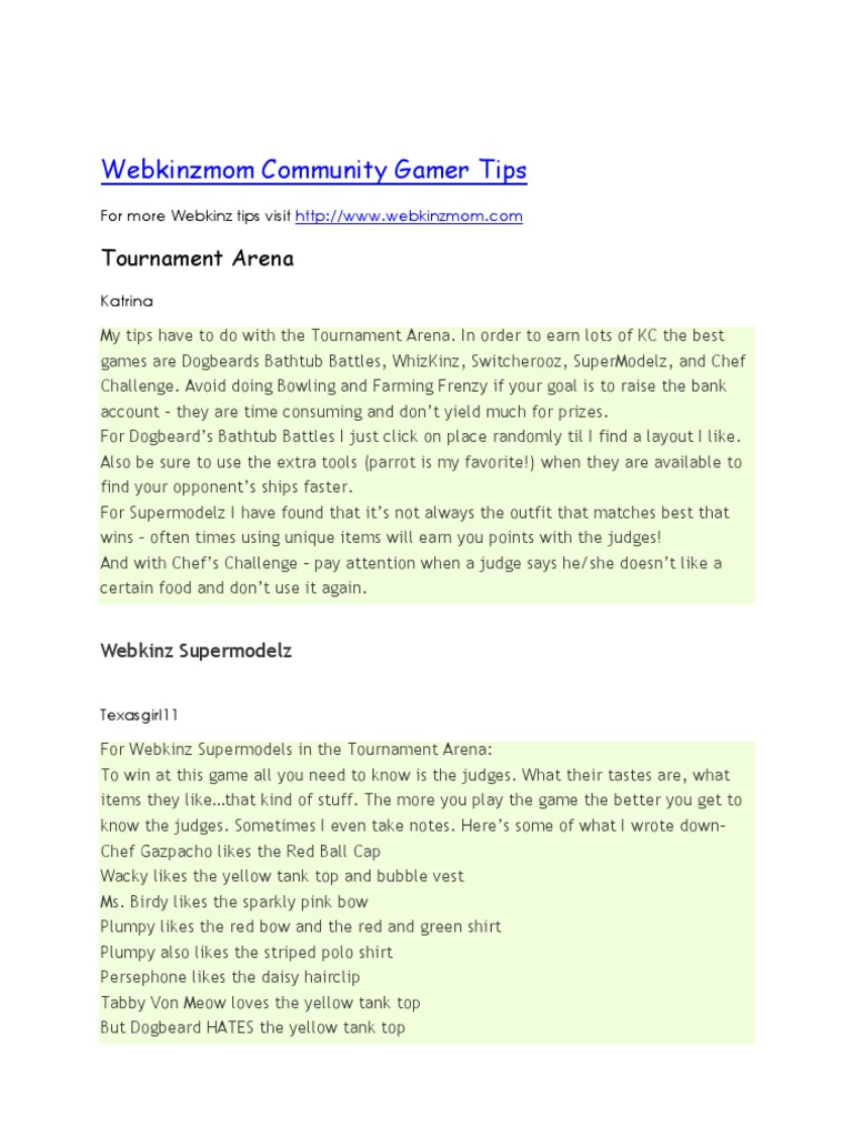Webkinz Games Tips and Cheats | PDF | Stairs | Nature