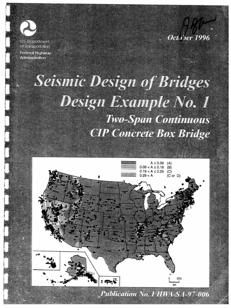 FHWA - Example - 1 - Two-Span Continuous CIP Concrete Box Bridge | PDF