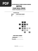 Contoh RPPM Kurikulum Merdeka PAUD | PDF