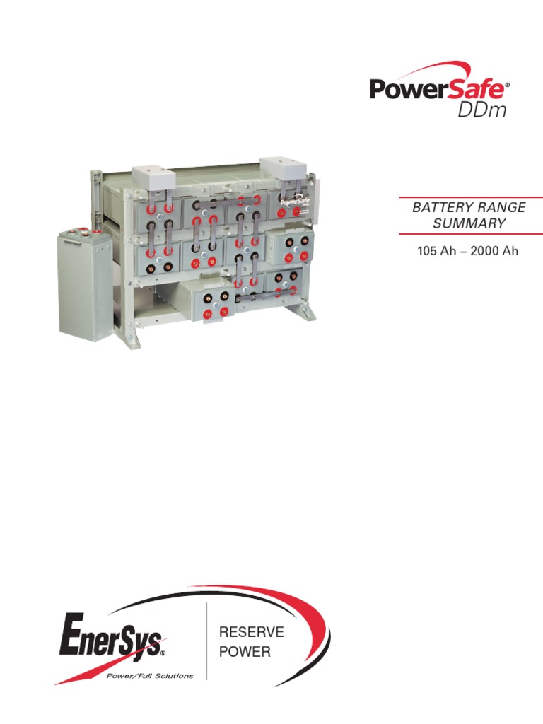 PowerSafe DDM Batteries - Datasheet | PDF | Materials | Electricity