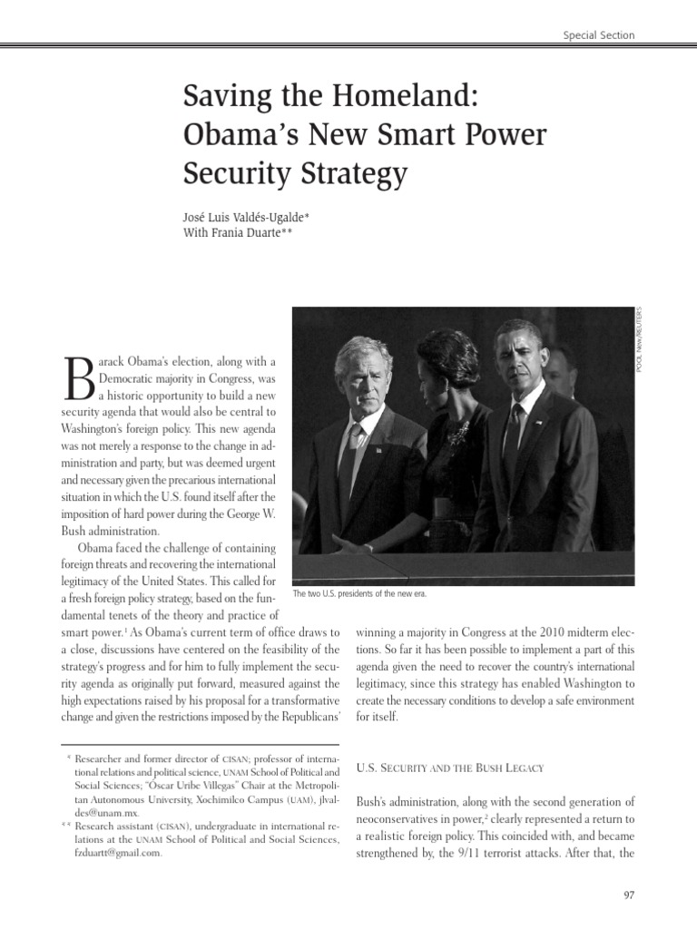Saving The Homeland: Obama's New Smart Power Security Strategy | PDF ...