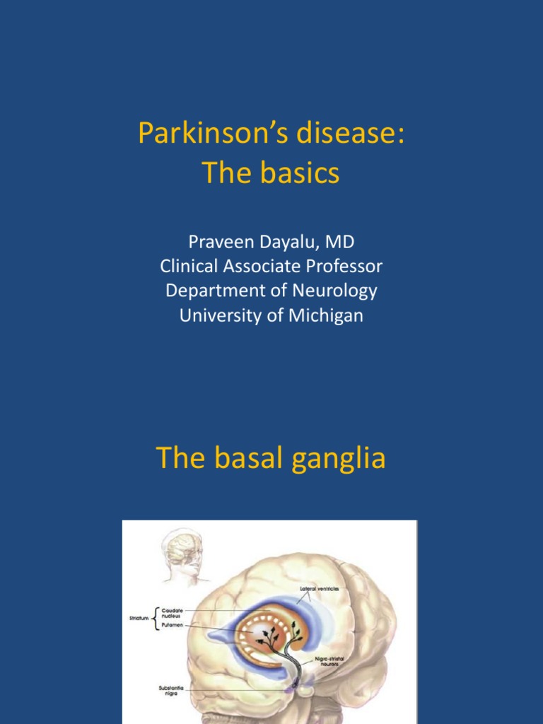 Parkinson's Disease: An Overview of the Basics, Cardinal Motor Features ...