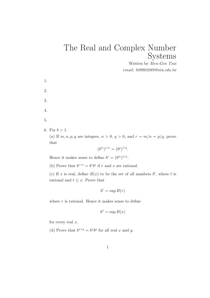 Understanding Real and Complex Numbers | PDF
