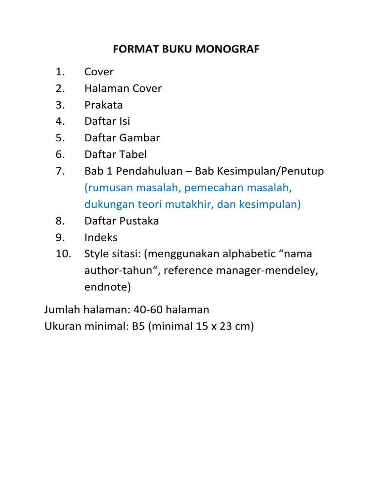 Format Buku Monograf Ok | PDF
