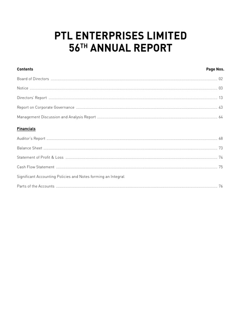 PIL Annual Report 2016 17 | PDF | Board Of Directors | Stocks