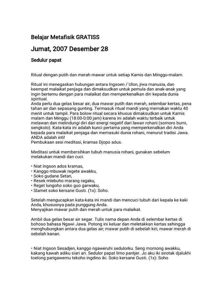 Tenaga Dalam PDF | PDF