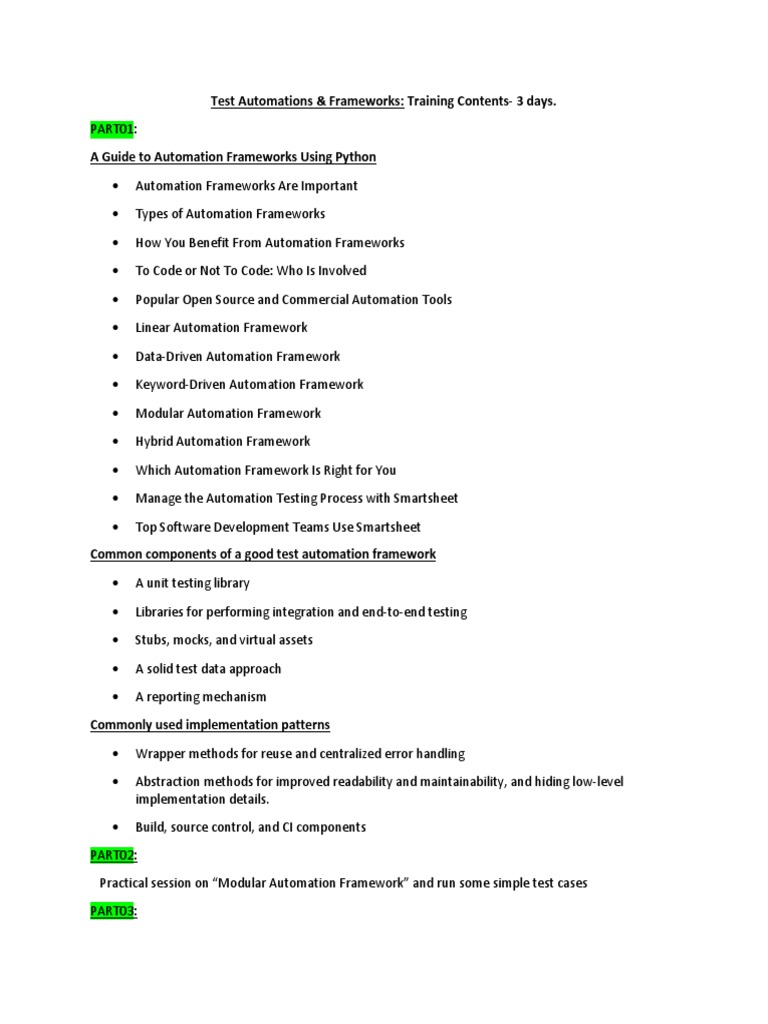 A Comprehensive Guide to Automation Test Frameworks: Focusing on ...