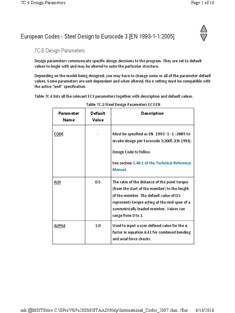 European Codes - Steel Design To Eurocode 3 (EN 1993-1-1:2005) | PDF ...