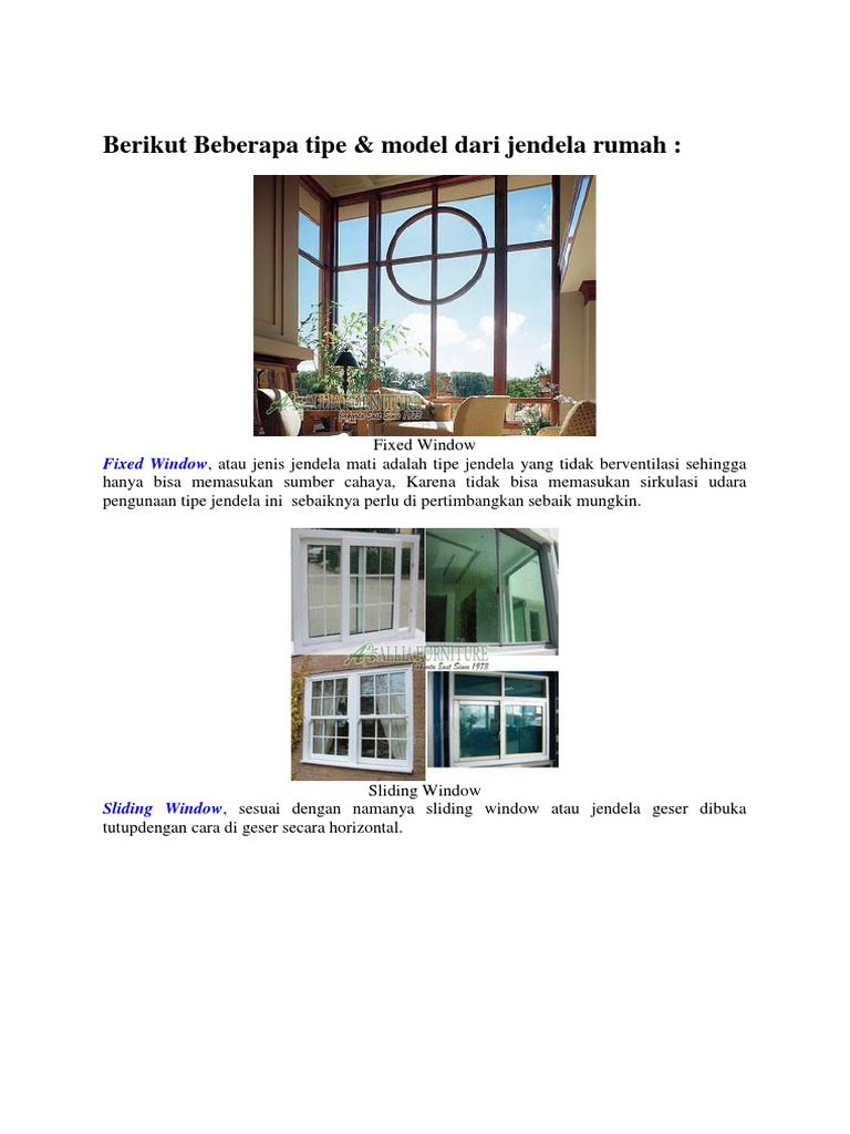 Macam Macam Jendela | PDF